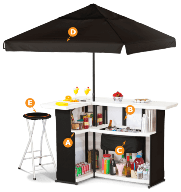 Custom Outdoor Portable Bars & Pop Up Trade Show Counters