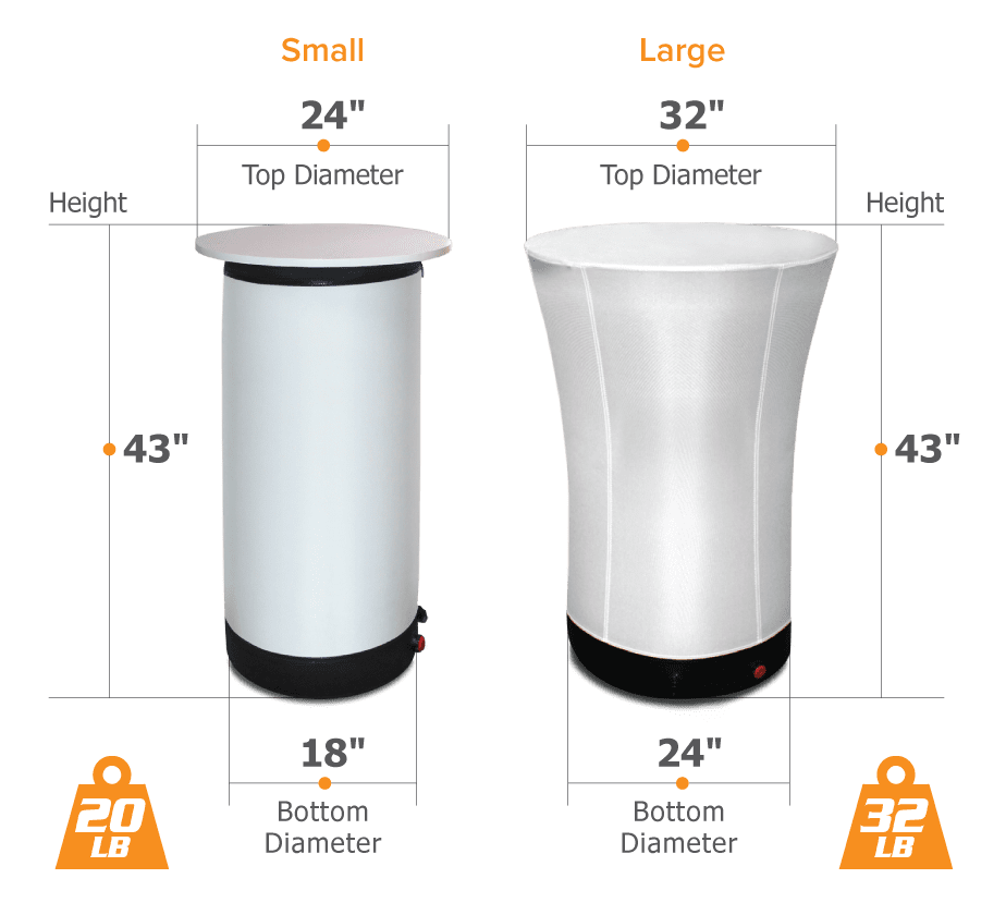 Inflatable Backlit Counters - Brighten Up Your Booth Today!