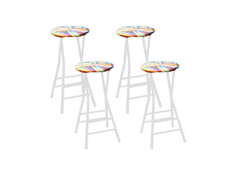 Printed Bar Stool Covers Only (set of 4) - Instent
