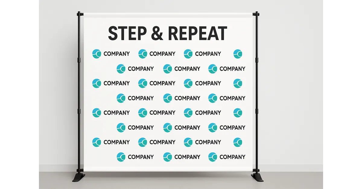 What Is a Step and Repeat Banner? Why They’re Effective at Events - Instent
